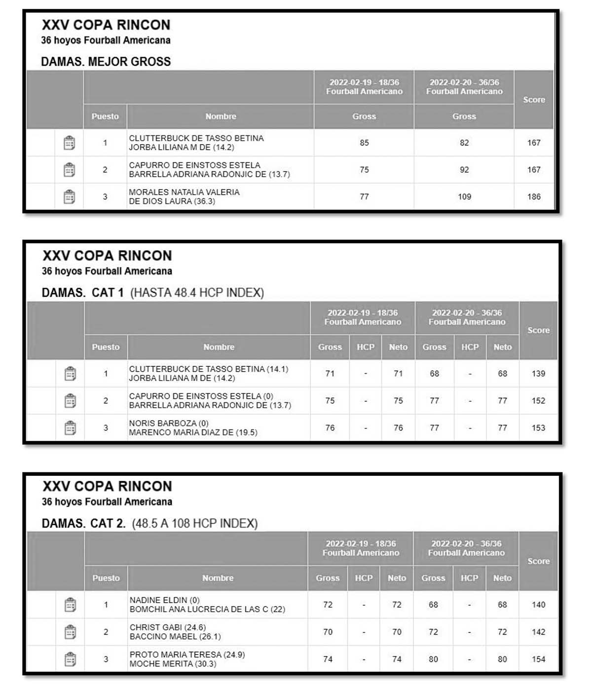XXV Edición de la Copa Rincón Club de Golf : Cabañas en San Martín de ...